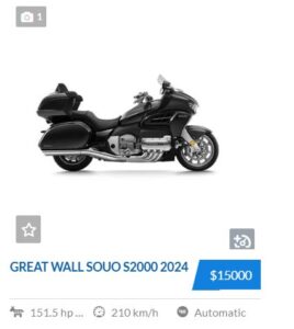 GWM Souo s2000 gl Motorcycle - Motorcyclecruiser store